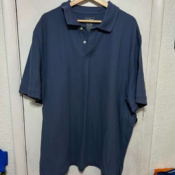 L.L. Bean | Shirts | Ll Bean Polo Shirt Mens Traditional Fit Short Sleeve 0 Cotton Blue | Poshmark